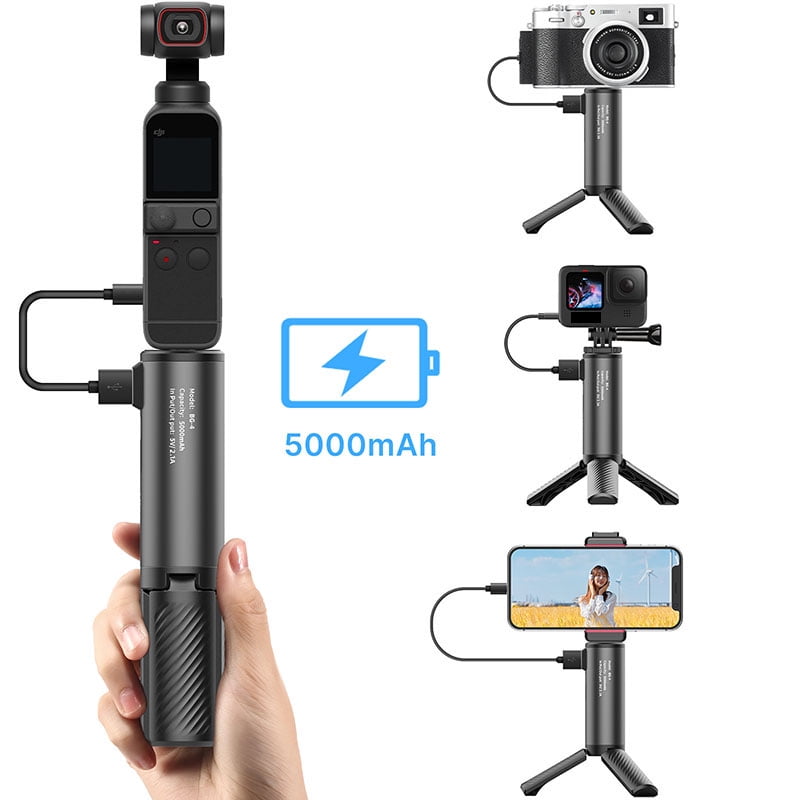 Ulanzi BG-4 5000mAh Power Bank Selfie Stick Hand Grip For Gopro Phone ...
