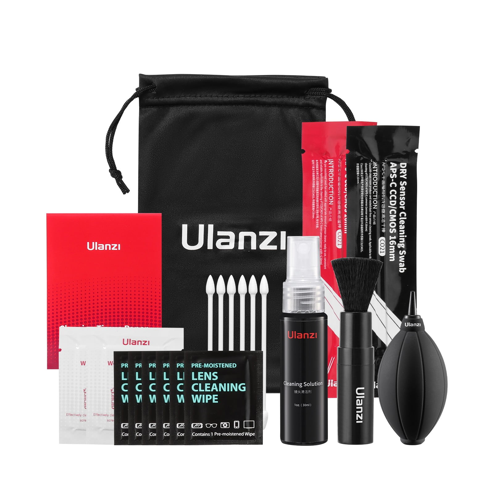 Ulanzi C072 10-in-1 Camera Cleaning Kit for APS-C Sensors & Lenses ...
