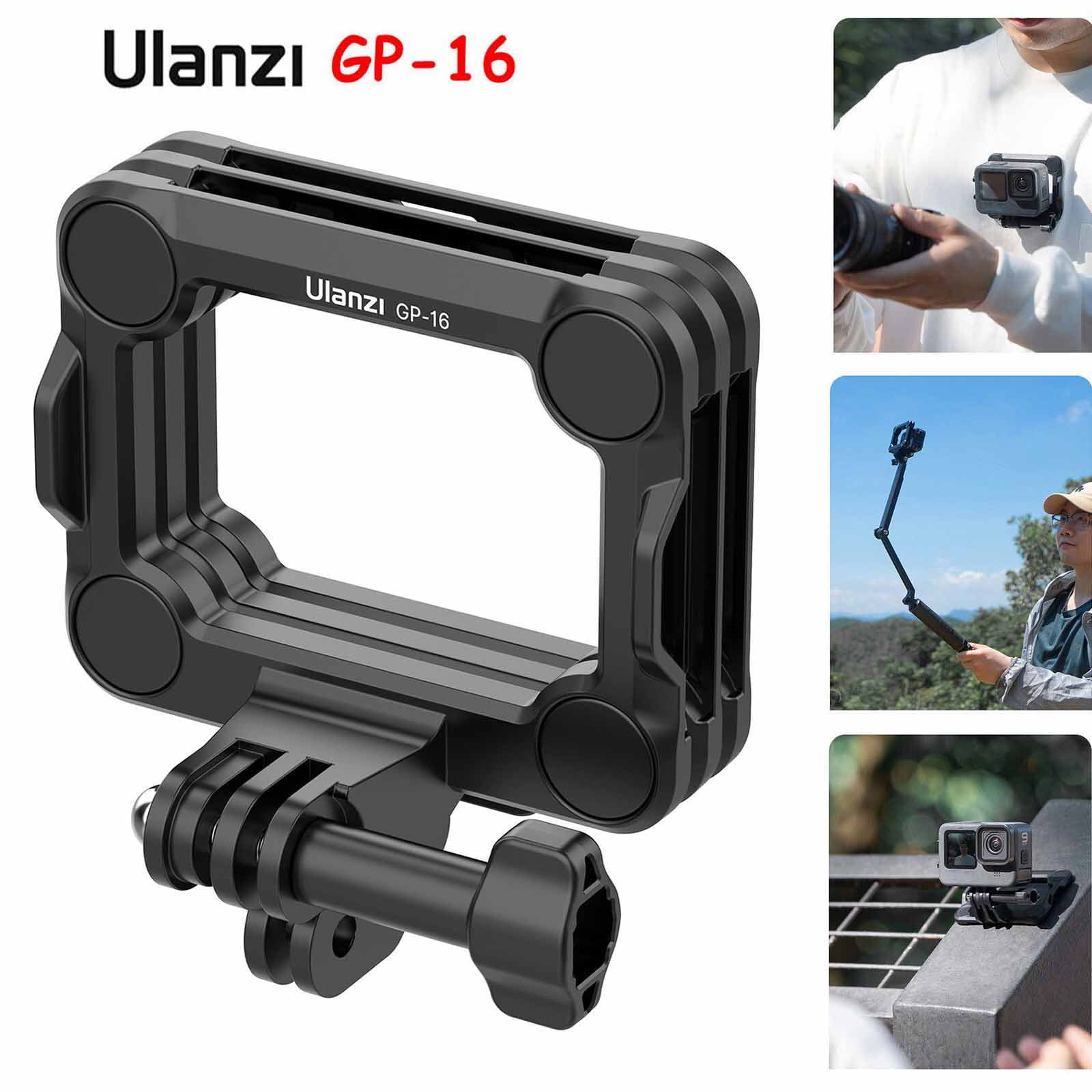Ulanzi GP-16 3-in-1 Sports Camera Mount Magnetic Suction Quick Release for GoPro 10 / 9 / 8 ...