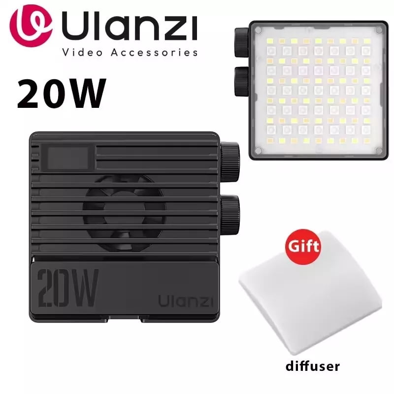 Ulanzi LE20 20W RGB Video Light Mini LED Fill Light Portable Camera ...