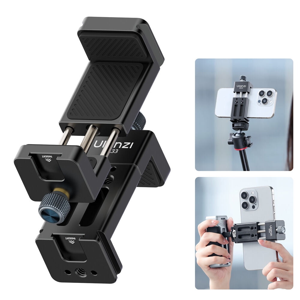 Ulanzi MA33 Arca-Swiss Compatible Aluminum Phone Mount with Dual Cold ...