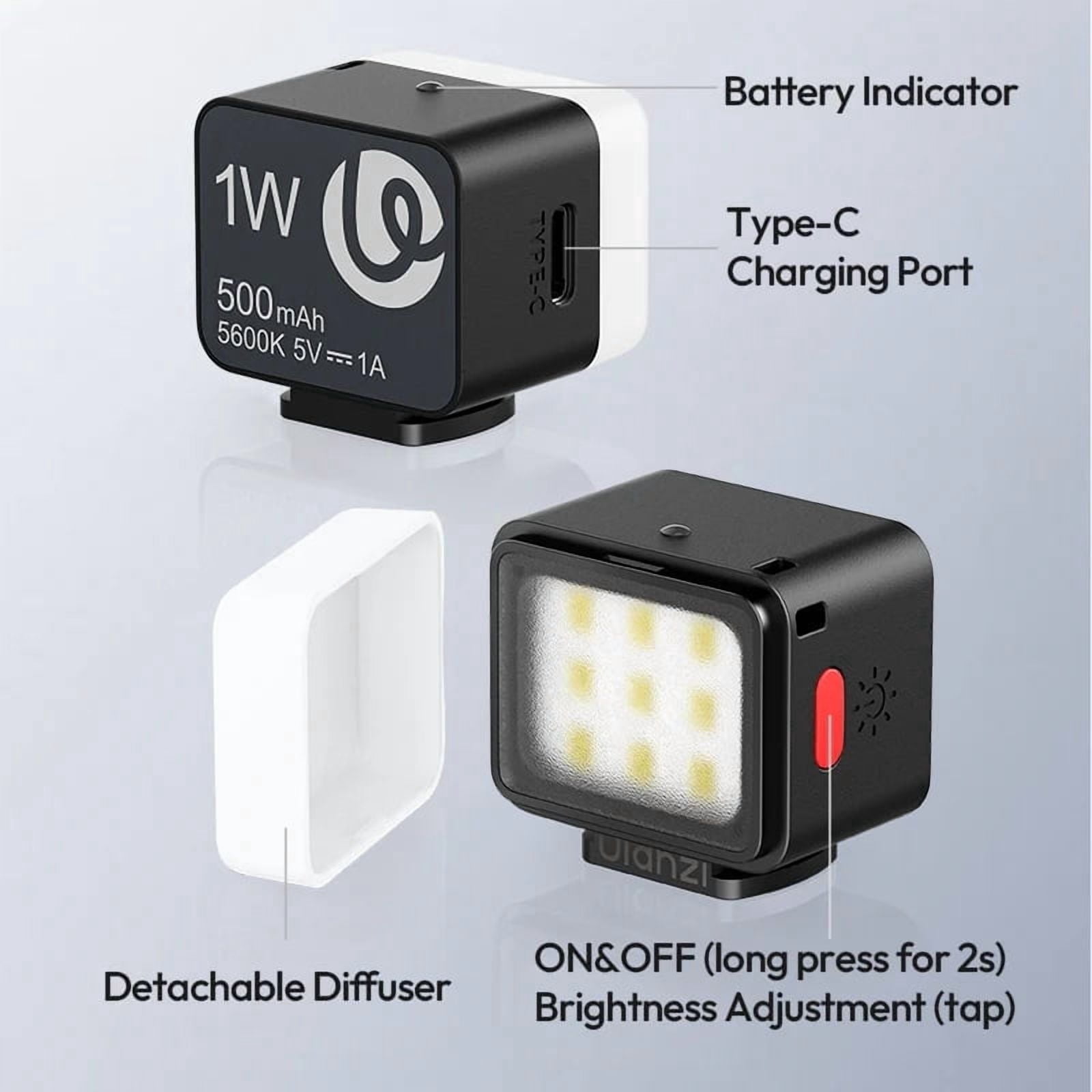 Ulanzi Magnetic Cube Light LED Video Fill Light for DJI Action 5/4/3 ...