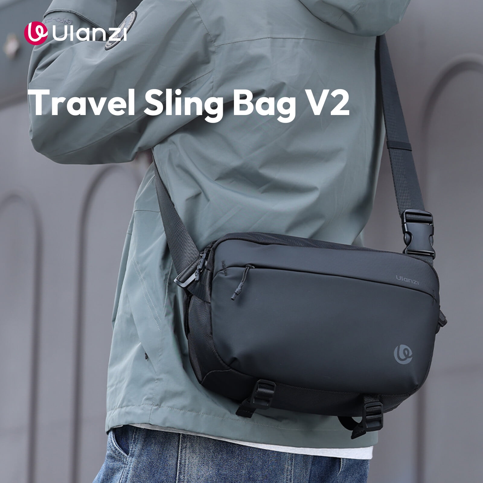 Ulanzi PB038 Travel Sling Bag V2 Compact Photography Chest Bag Waterproof Lightweight Carry ...