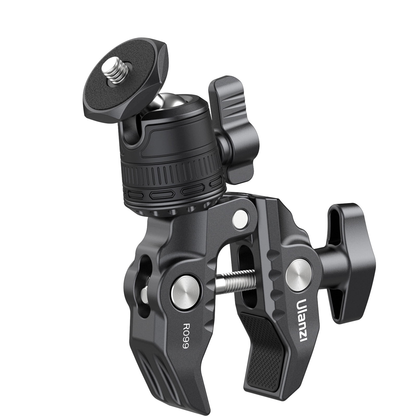 Ulanzi R099 Super Clamp Mount with 360° Rotatable Mini Ball Head 1/4 ...
