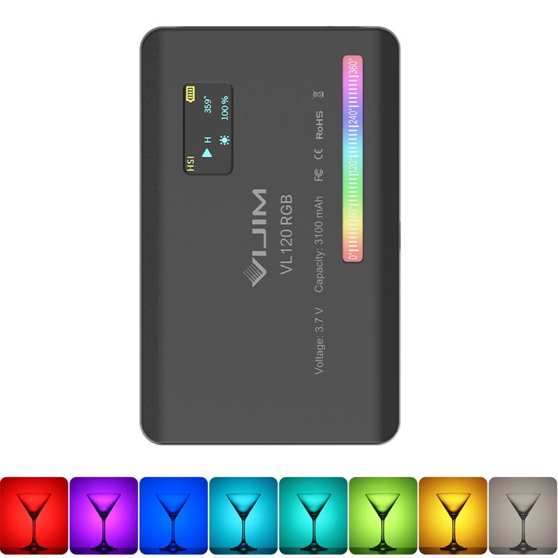 Ulanzi VL120 RGB Mini LED Video Light 2500K-9000K Photography Camera ...