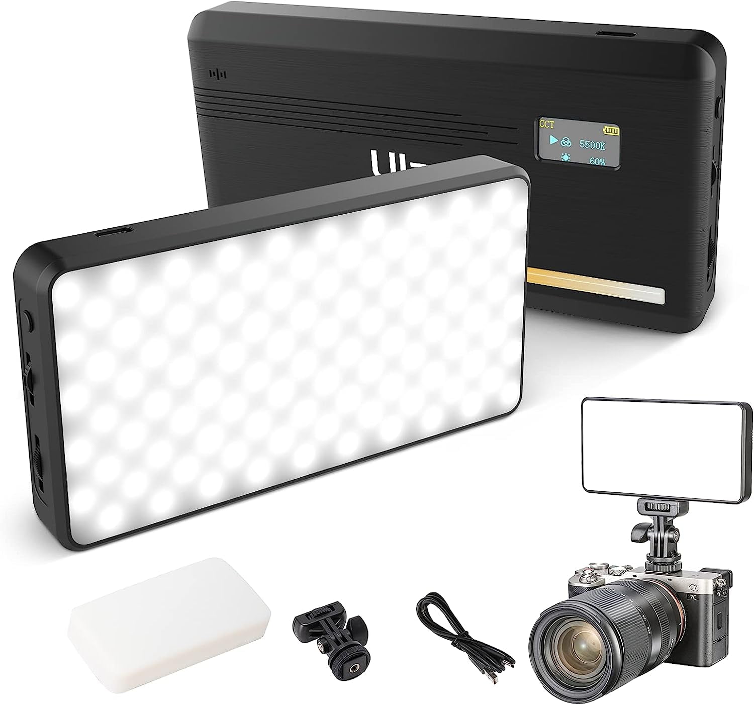 Ulanzi VL200 8W Bi-Color LED Video Light On-Camera Video Fill Light for ...