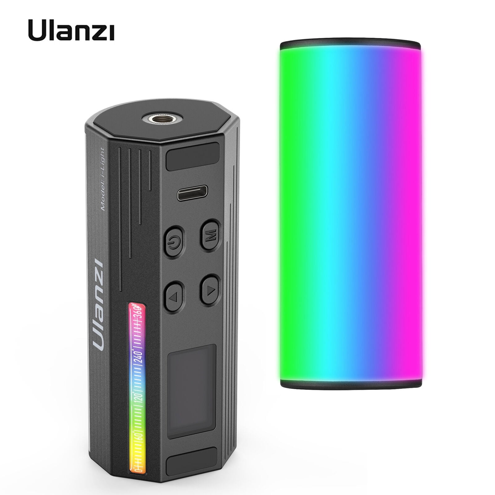 Ulanzi i-Light Mini Magnetic RGB Tube Light LED Video Light 2500K-9000K ...