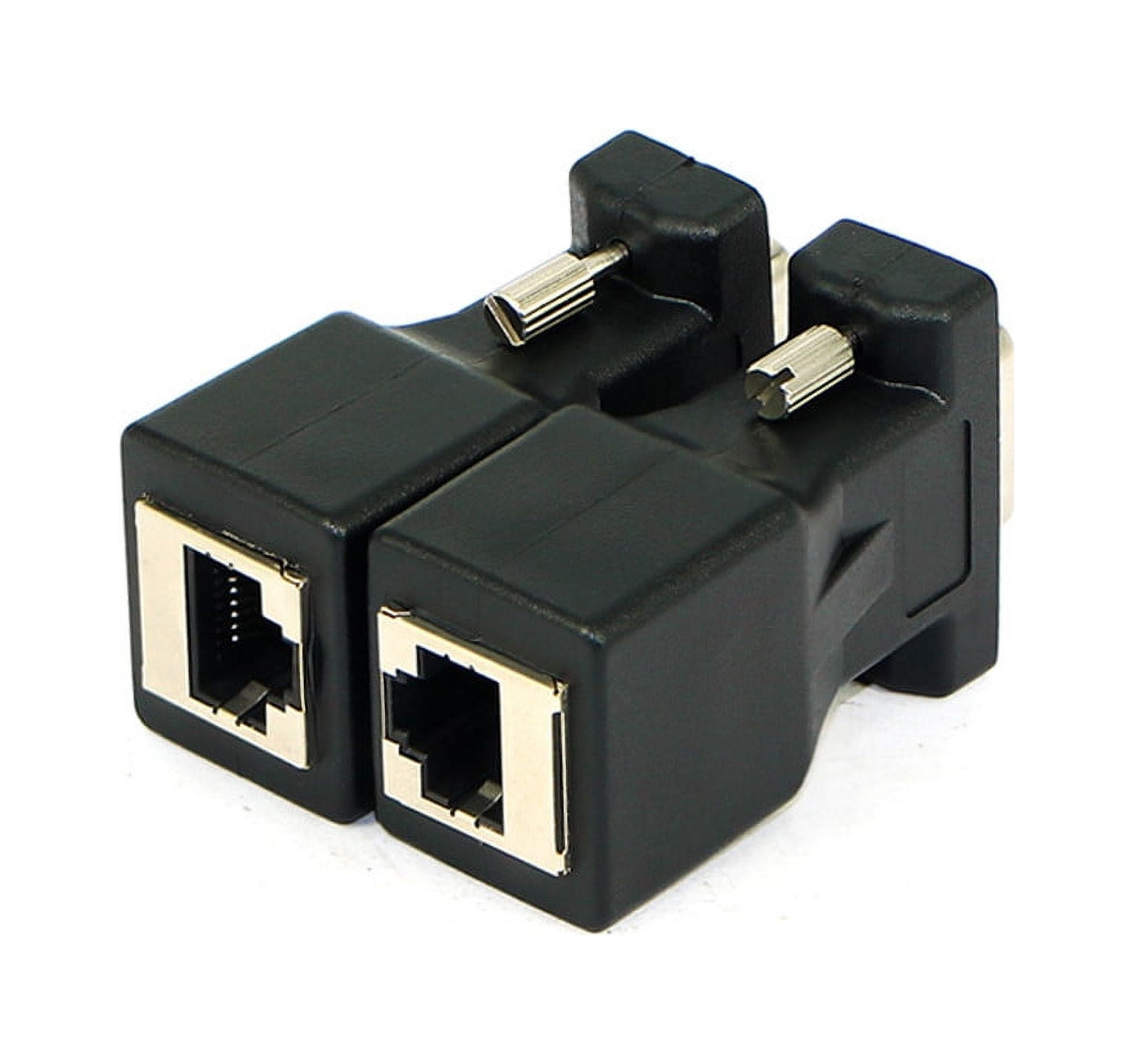 Ularma C to A Parachute 20 Ft 1 Pair VGA Extender Male Female to LAN RJ45 CAT5 20M Network ...