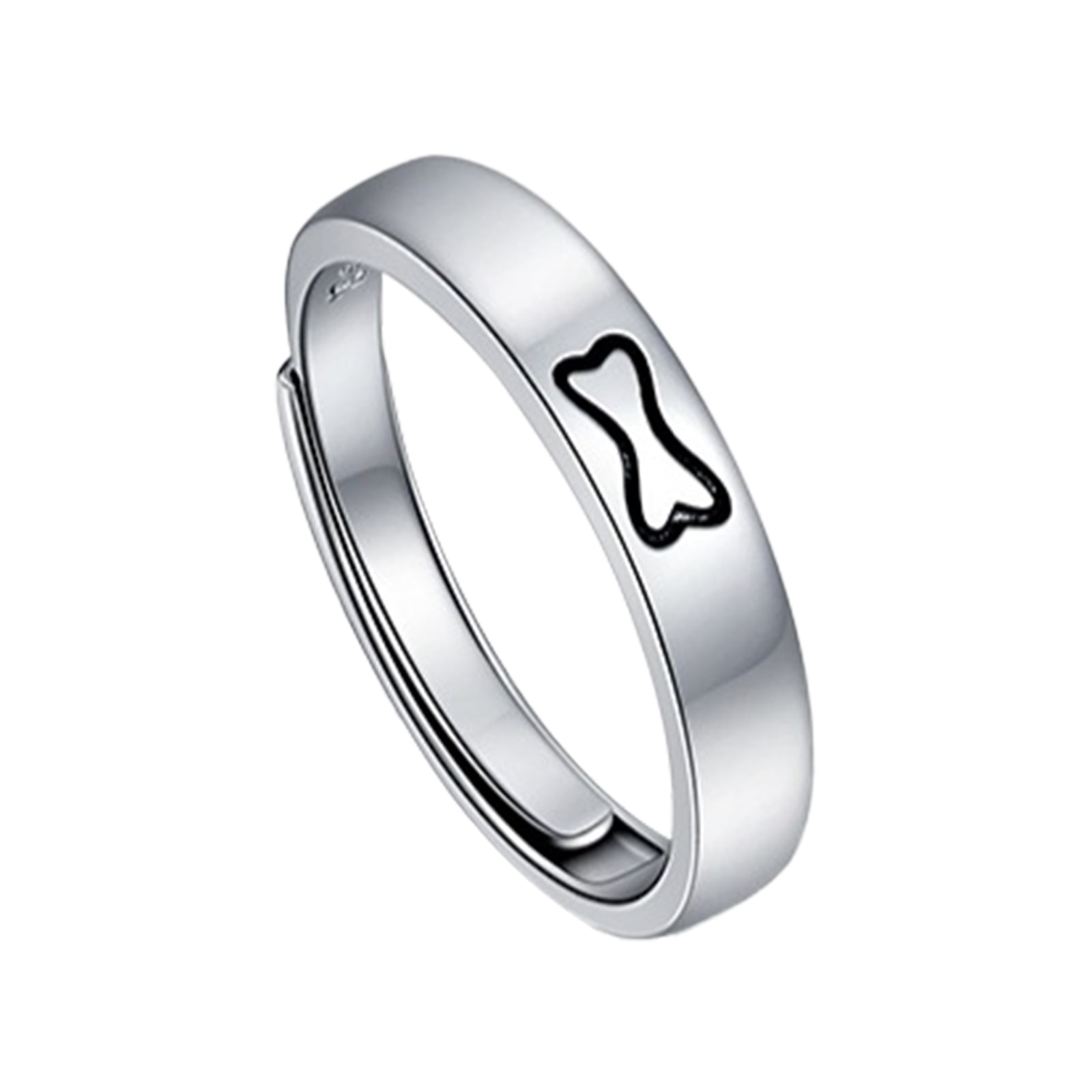 Ularma Ring for Girls 7-8 Collapsible Rings Pure White Copper Dog Bone ... Ularma Ring for Girls 7-8 Collapsible Rings Pure White Copper Dog Bone ...