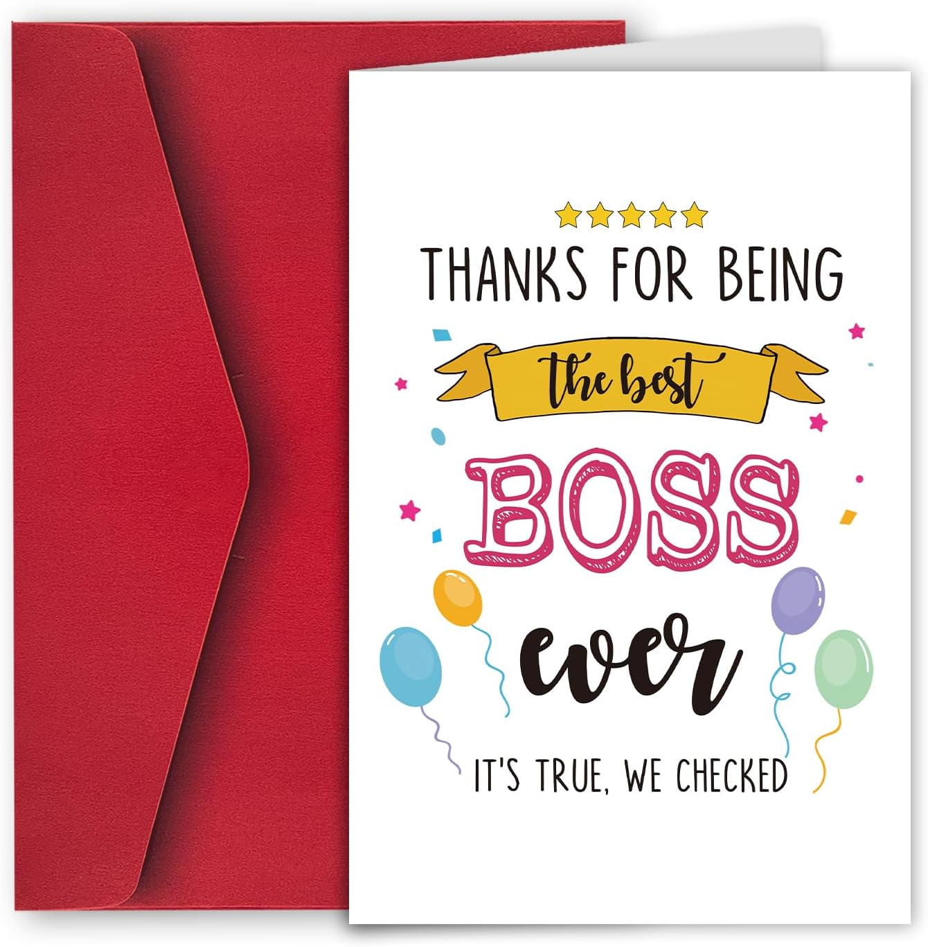 Ulbeelol Best Boss Card, Funny Boss Day Card from Team, Boss Bday Card ...