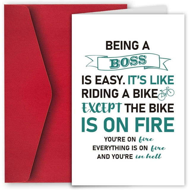 Ulbeelol Funny Boss Card, Boss Appreciation Card, Bday Card for Boss ...