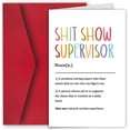 Ulbeelol Funny Boss Card Supervisor Definition Card Hilarious Boss