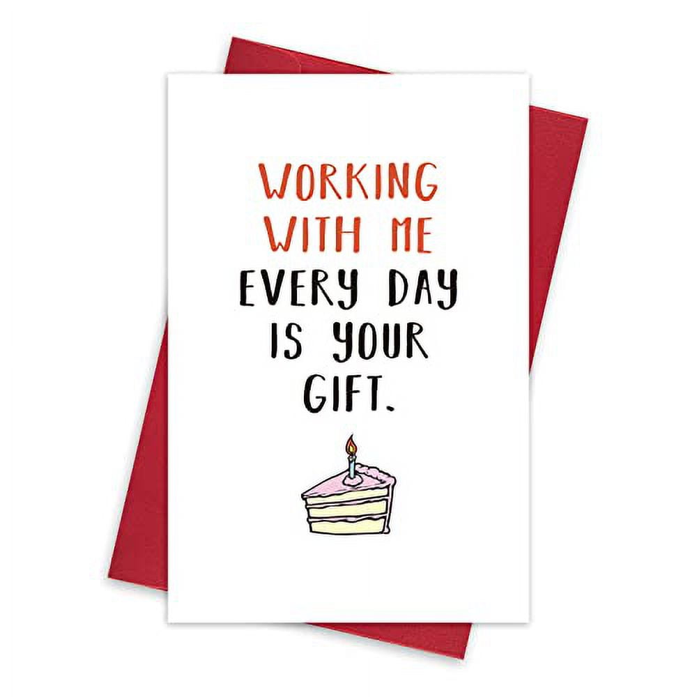 Ulbeelol Pompous Colleague Birthday Card, Funny Work Bestie Bday Card ...