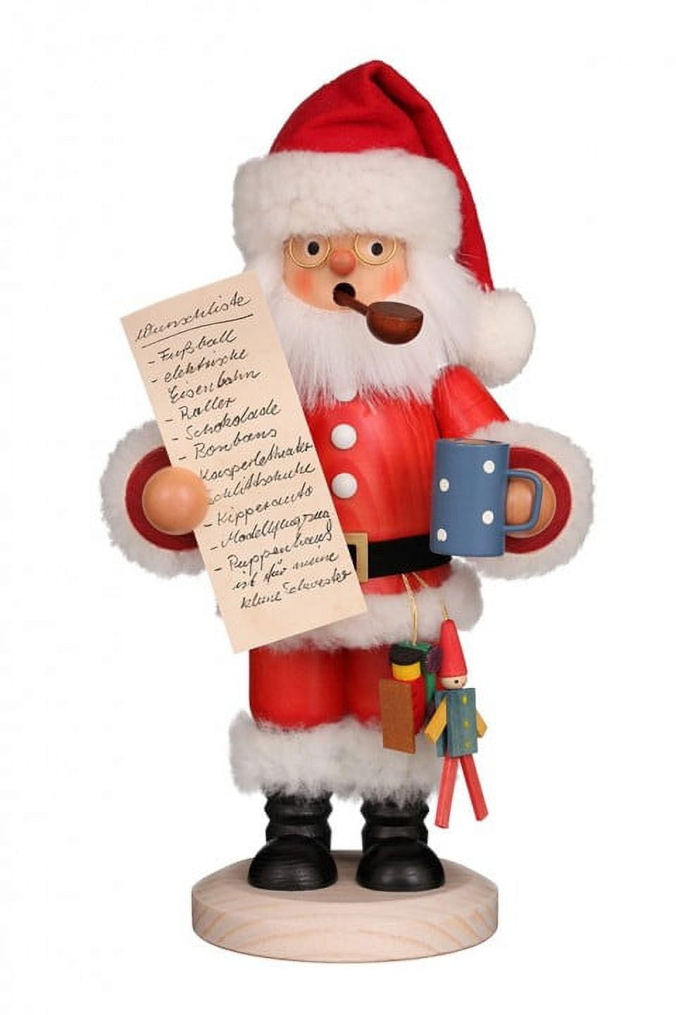 Ulbricht Smoker Santa Claus with list of presents - Walmart.com