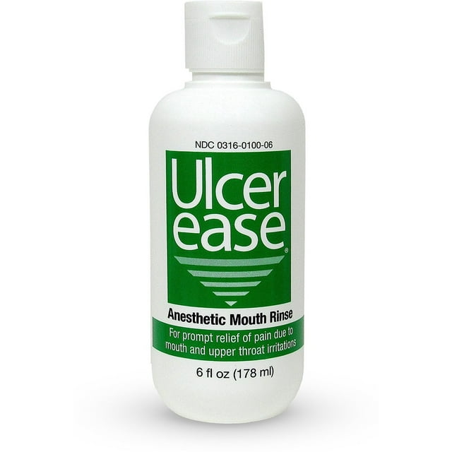 Ulcer Ease Anesthetic Mouth Rinse - 6 oz - Walmart.com