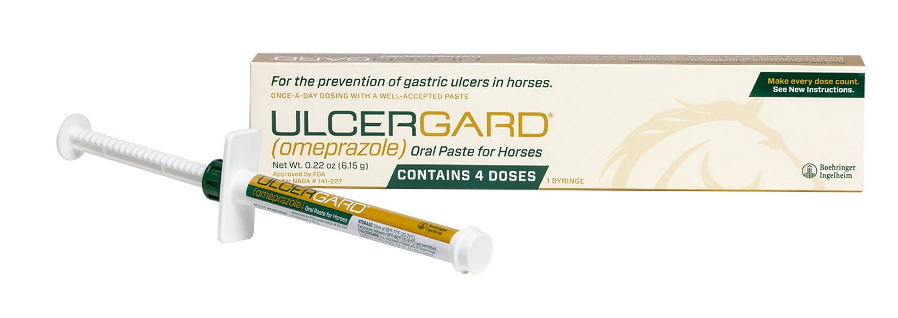 Merial Equine UlcerGard Oral Paste, FDA Approved, Non-Prescription ...
