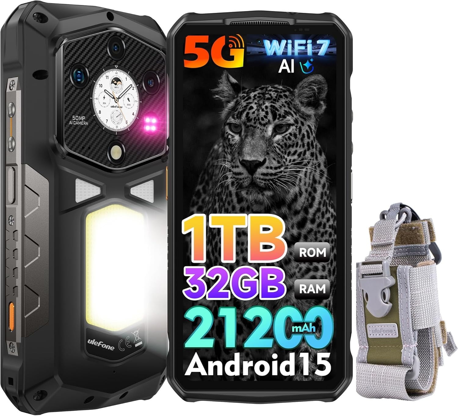 Ulefone Armor 29 Ultra AI Rugged Smartphone, 21200mAh 120W 16GB+1TB ...
