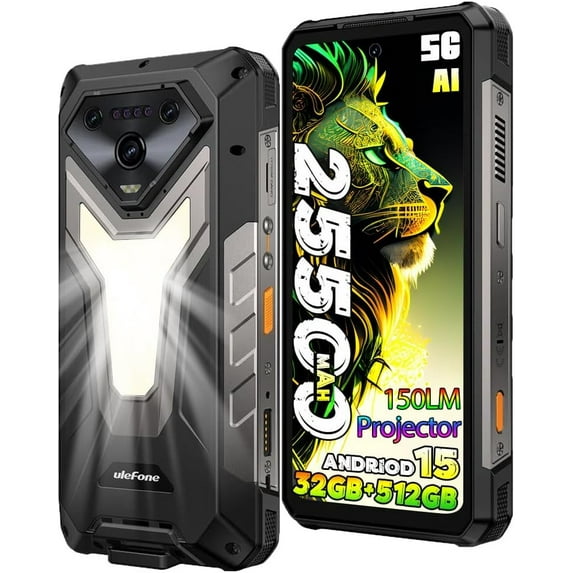 Ulefone Armor 34 PRO 5G AI Rugged Smartphone with Projector - Walmart.com