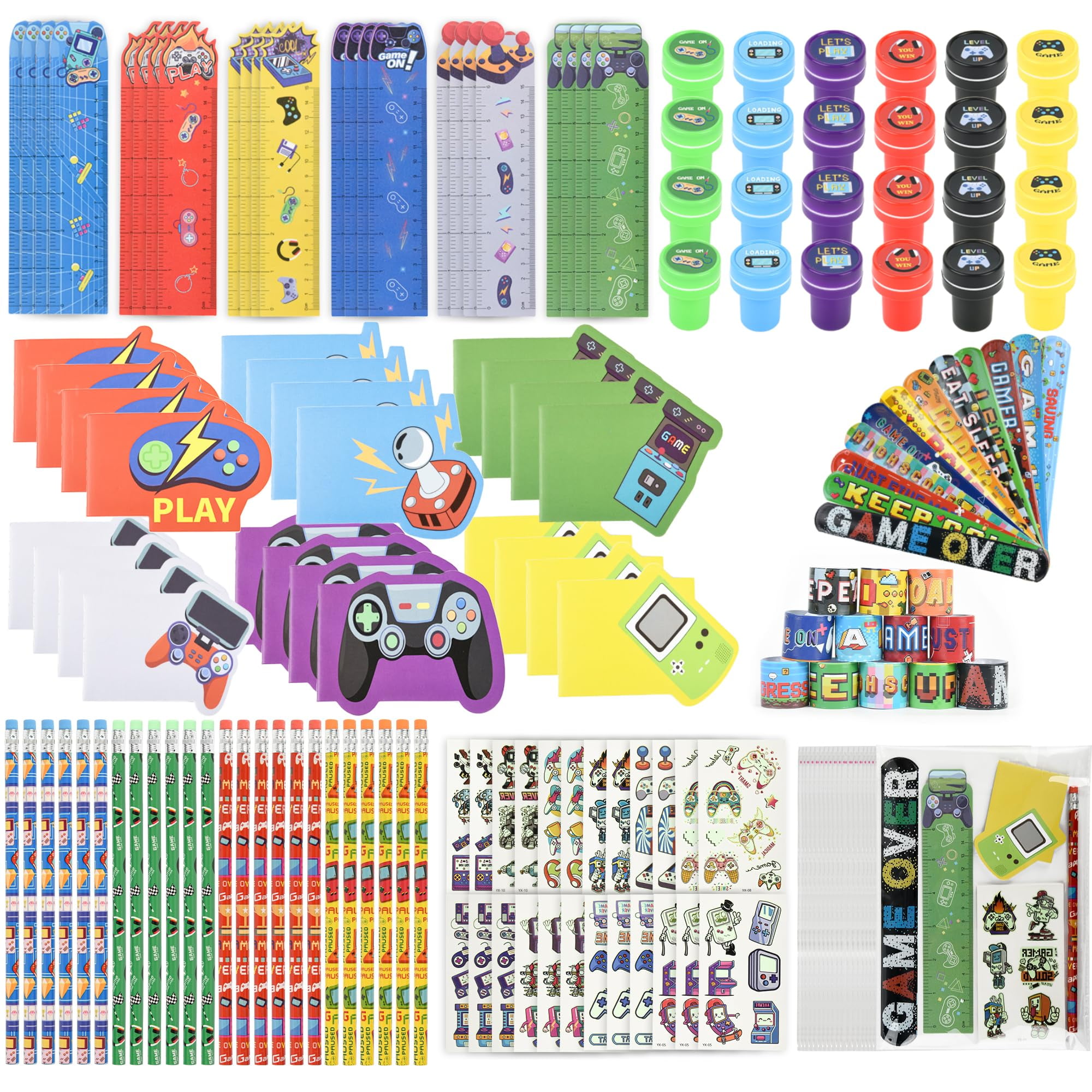 Ulema 168Pcs Video Game Party Favors - Gamer Birthday Supplies, Team ...