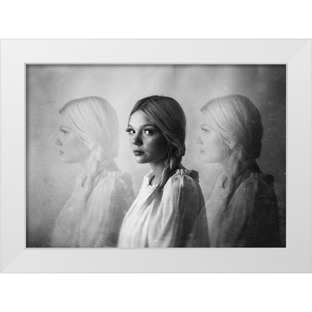 Ulfig Arps, Sandra 32x24 White Modern Wood Framed Museum Art Print ...