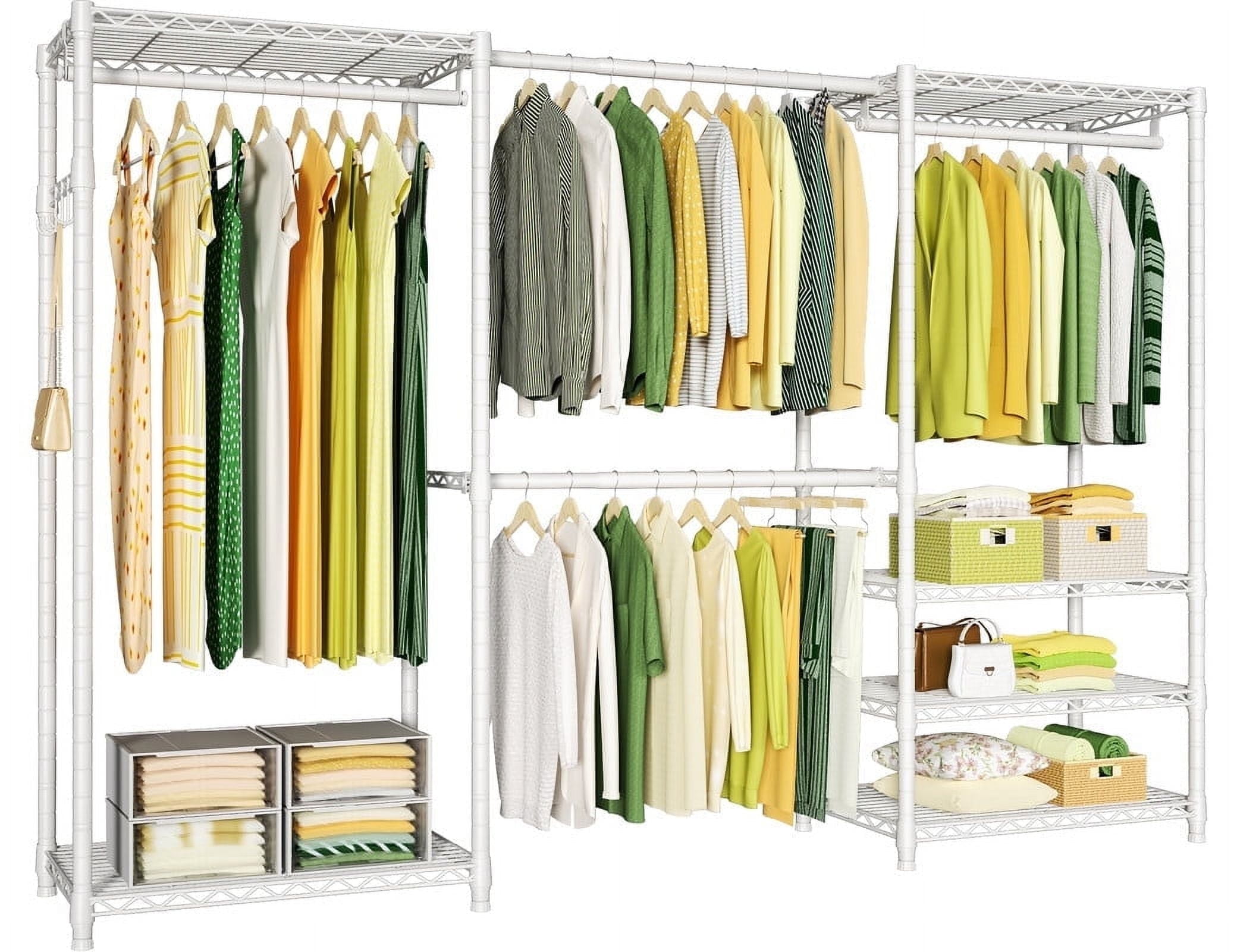 Ulif E1 Max Heavy Duty Closet Garment Rack, Adjustable Metal ...