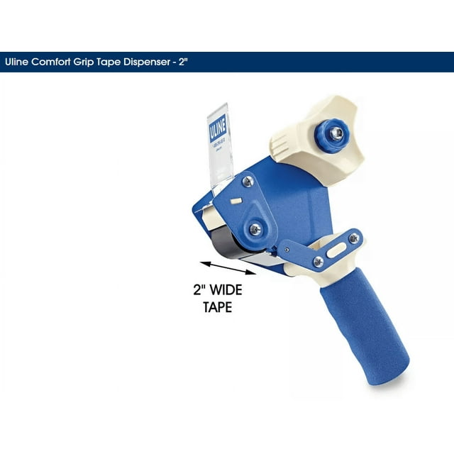 Uline H-324 Comfort Grip Tape Dispenser - 2-inch Metal Hand-Held ...