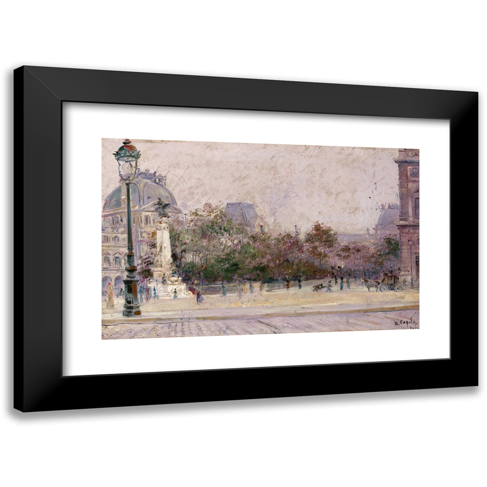 Ulisse Caputo 18x13 Black Modern Framed Museum Art Print Titled - Paris ...