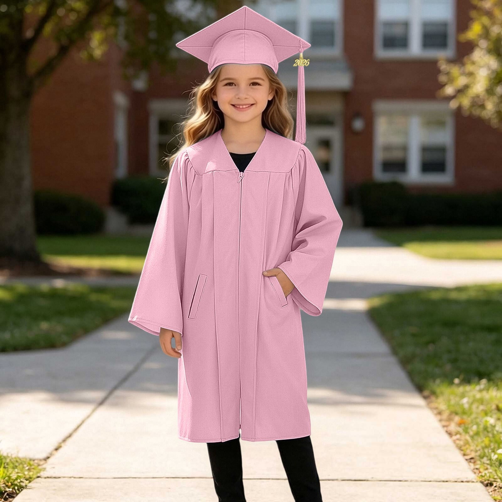 Ulitacool 2-3 Years Toddler Outfits For Girl Sleeveless Graduation Gown ...