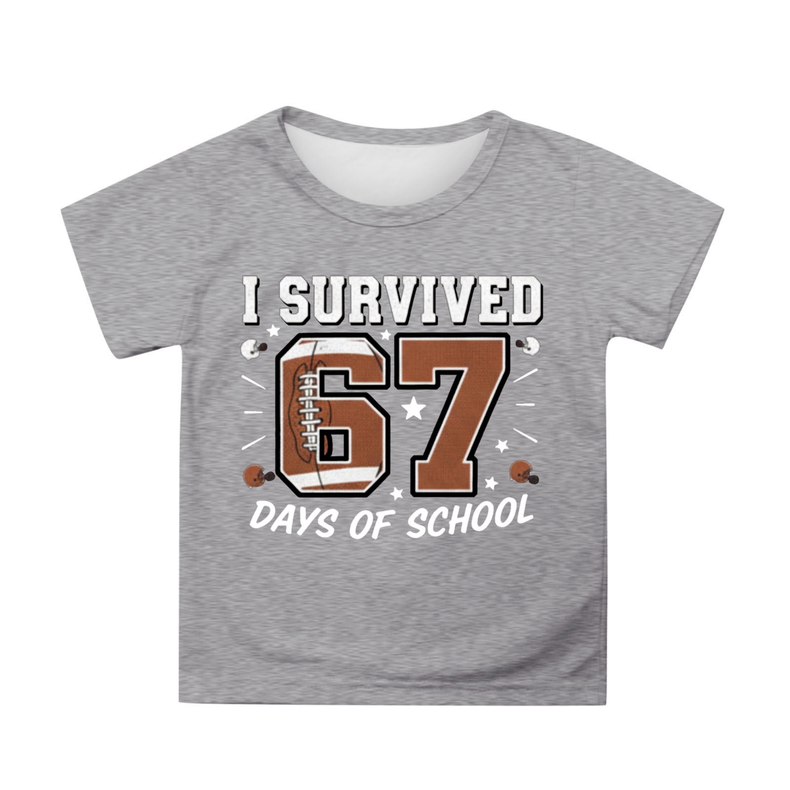 Ulitacool Boy Tops Round Neck Blouse Short Sleeve Tee Back To School ...