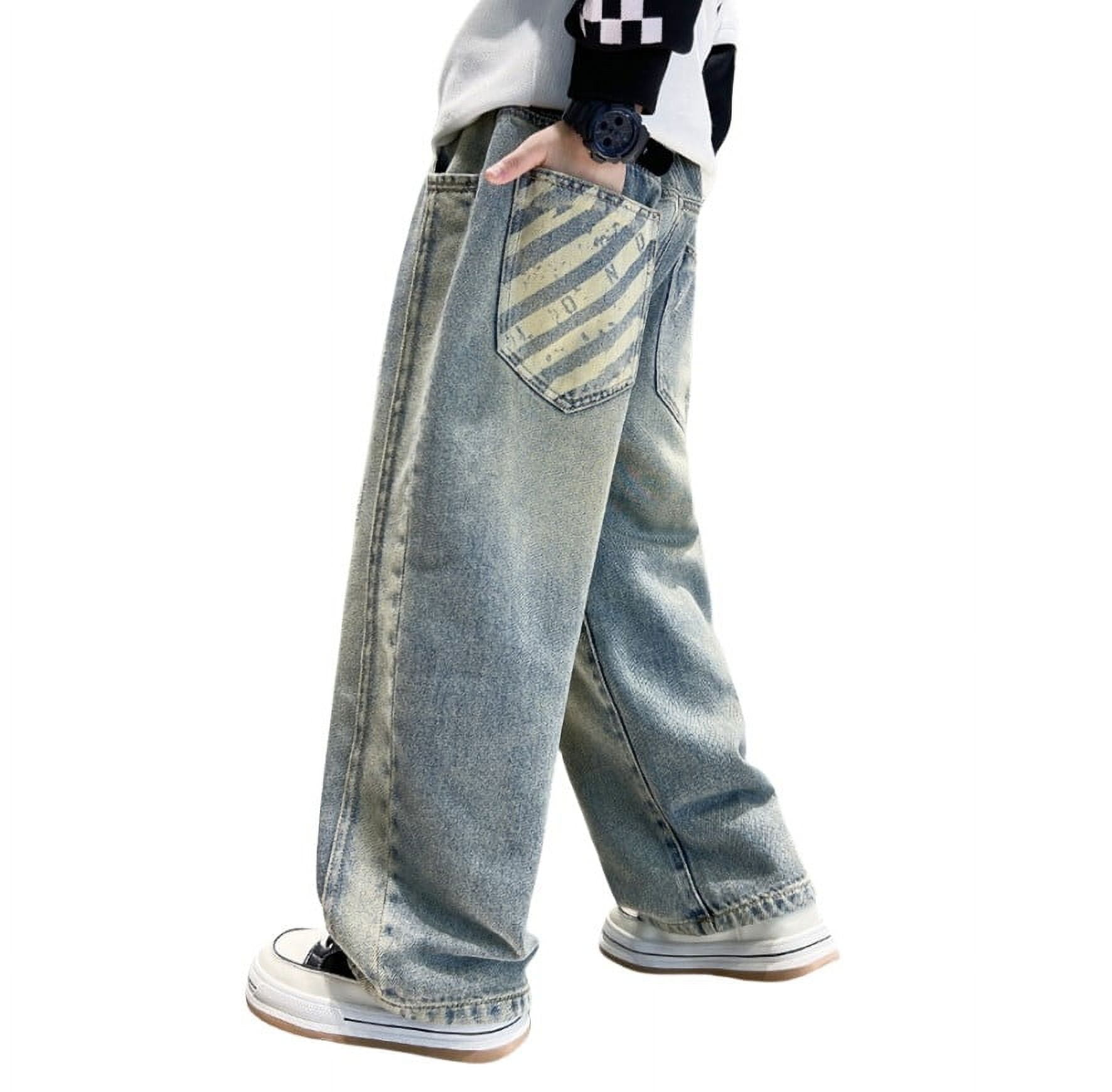 Ulitacool Boys Dress Pants 4-5 Years Cargo Trousers Fully Elastic Waist ...