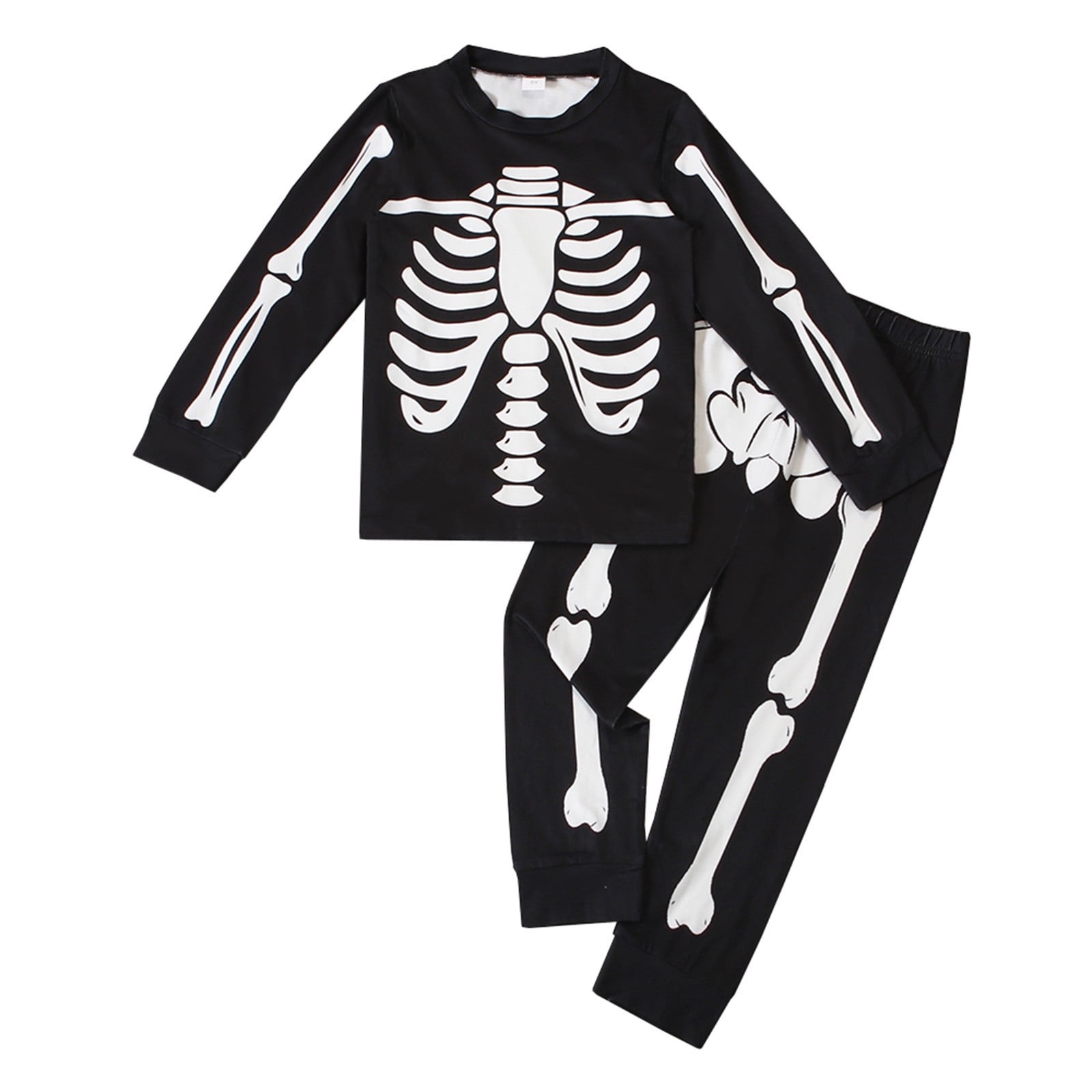 Ulitacool Boys Fall Outfits Fall Winter Pajamas Halloween Skeleton ...