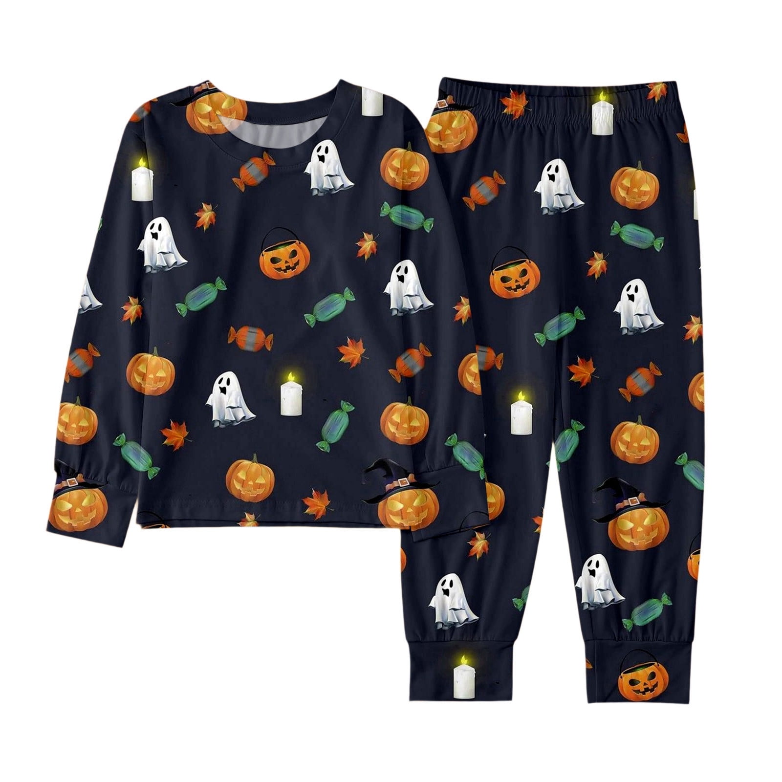 Ulitacool Boys Fall Outfits Fall Winter Pjs Set Long Sleeve Top Pants ...