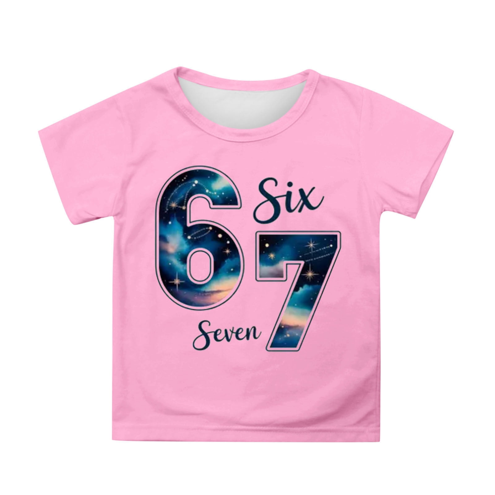 Ulitacool Boys Tops Short Sleeve Blouse Crewneck Tee Number Print T ...