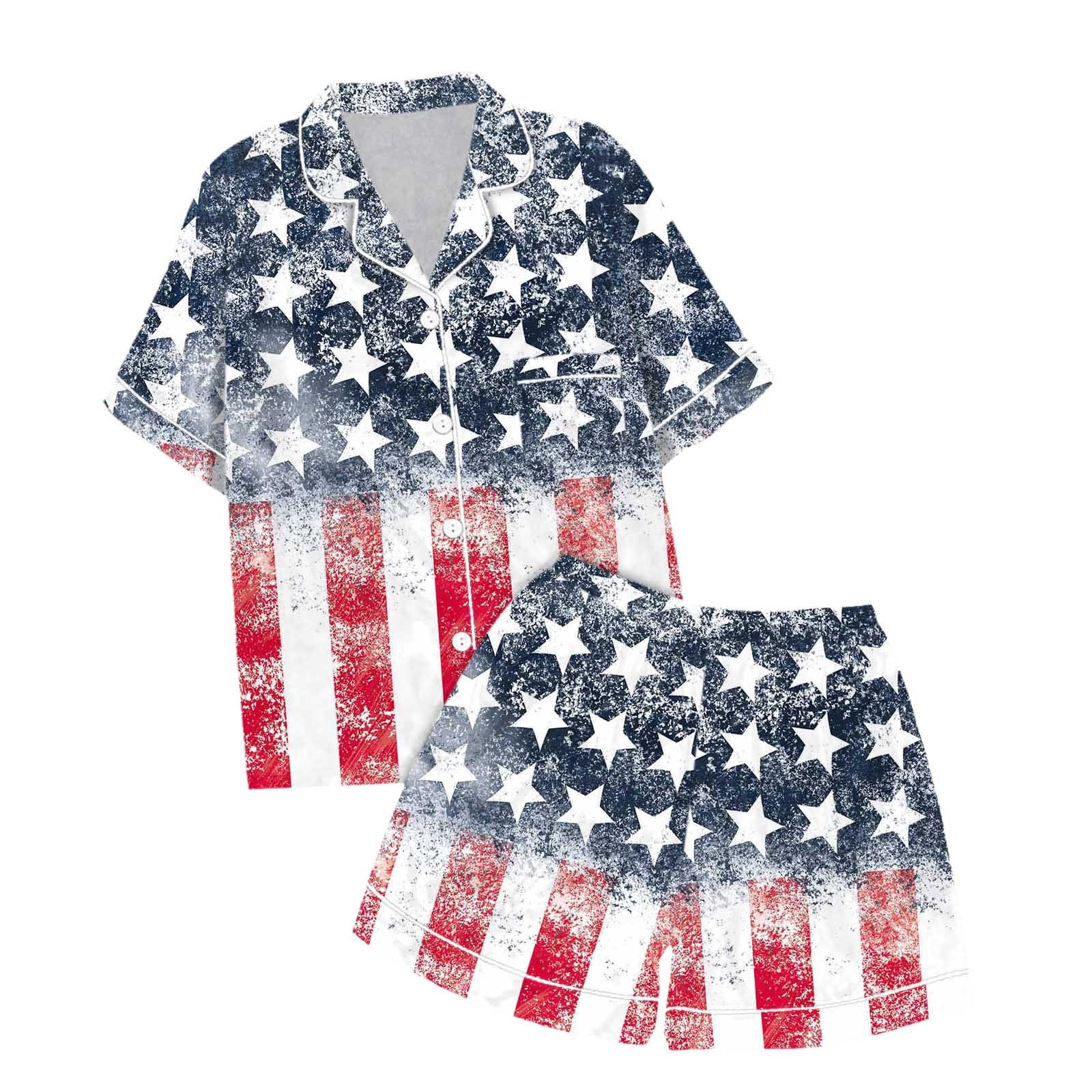 Ulitacool Independence Day Summer Outfits For Girls Short Sleeve Kid'S ...