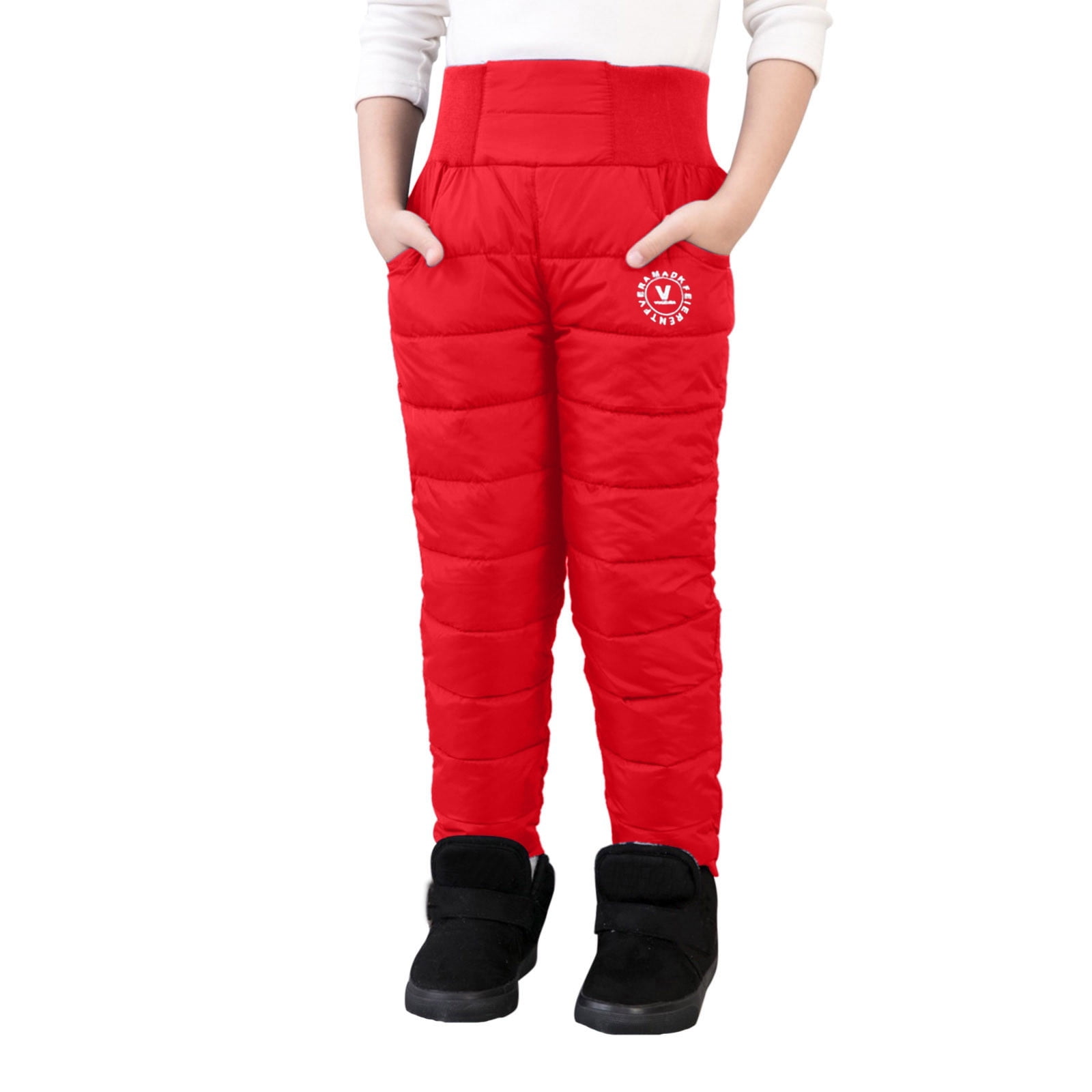 Ulitacool Slacks For Boy Straight Leg Little Girls Boys Pants Thick ...