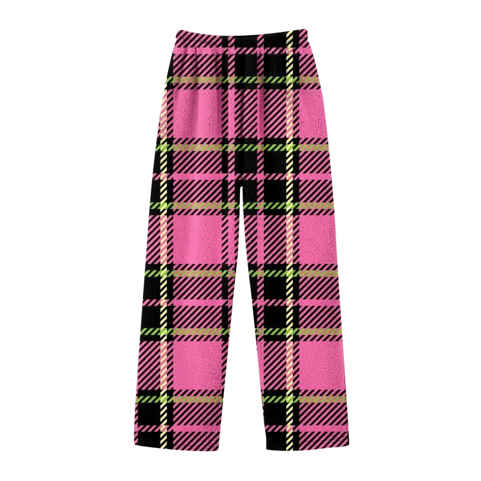 Ulitacool Slacks For Girls Straight Leg Sleepants Kids' Regular Plaid ...