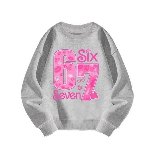 Ulitacool Sweatshirts For Teen Girls Round Neck Cartoon Graphic Kids ...