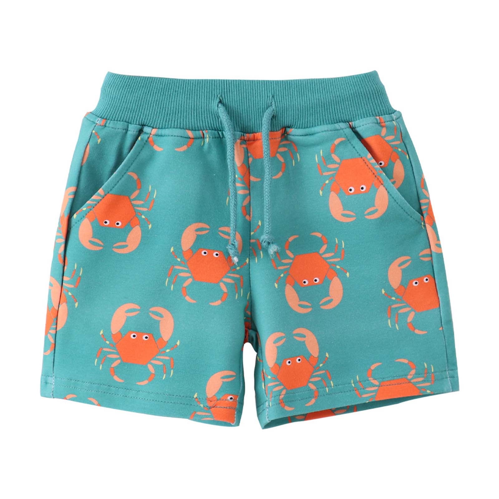 Ulitacool Toddler Boy Pants 1-2 Years Sport Cartoon Prints Shorts Beach ...