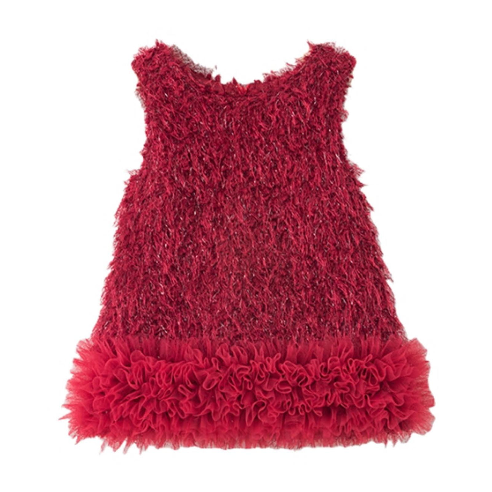 Ulitacool Winter Dresses For Girls 2025 Sleeveless Tutu For Sparkly ...