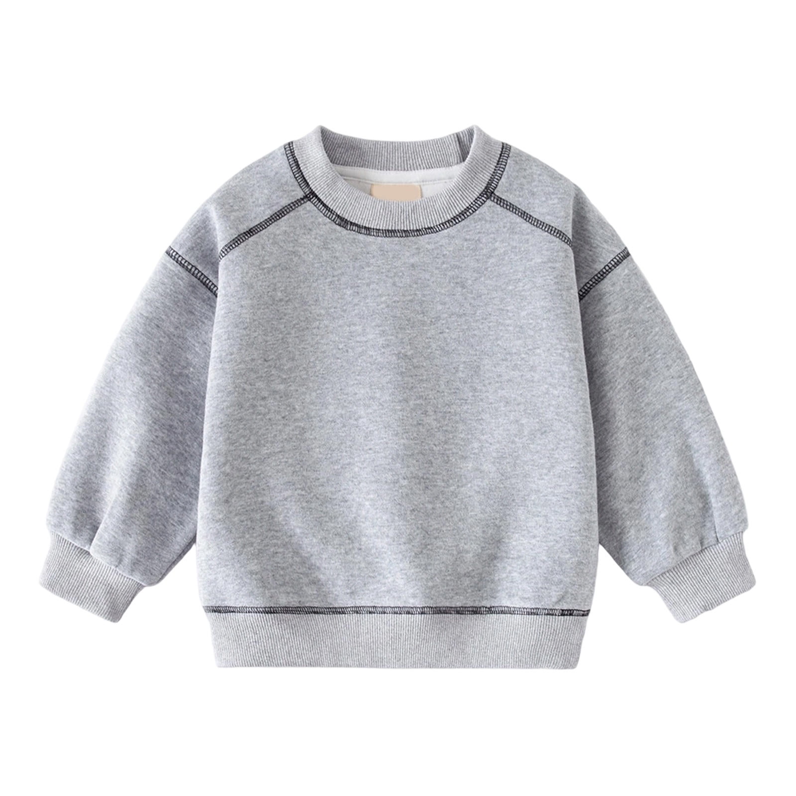 Ulitacool Winter Tops For Boys Crewneck Sweatshirt Pullover Top ...