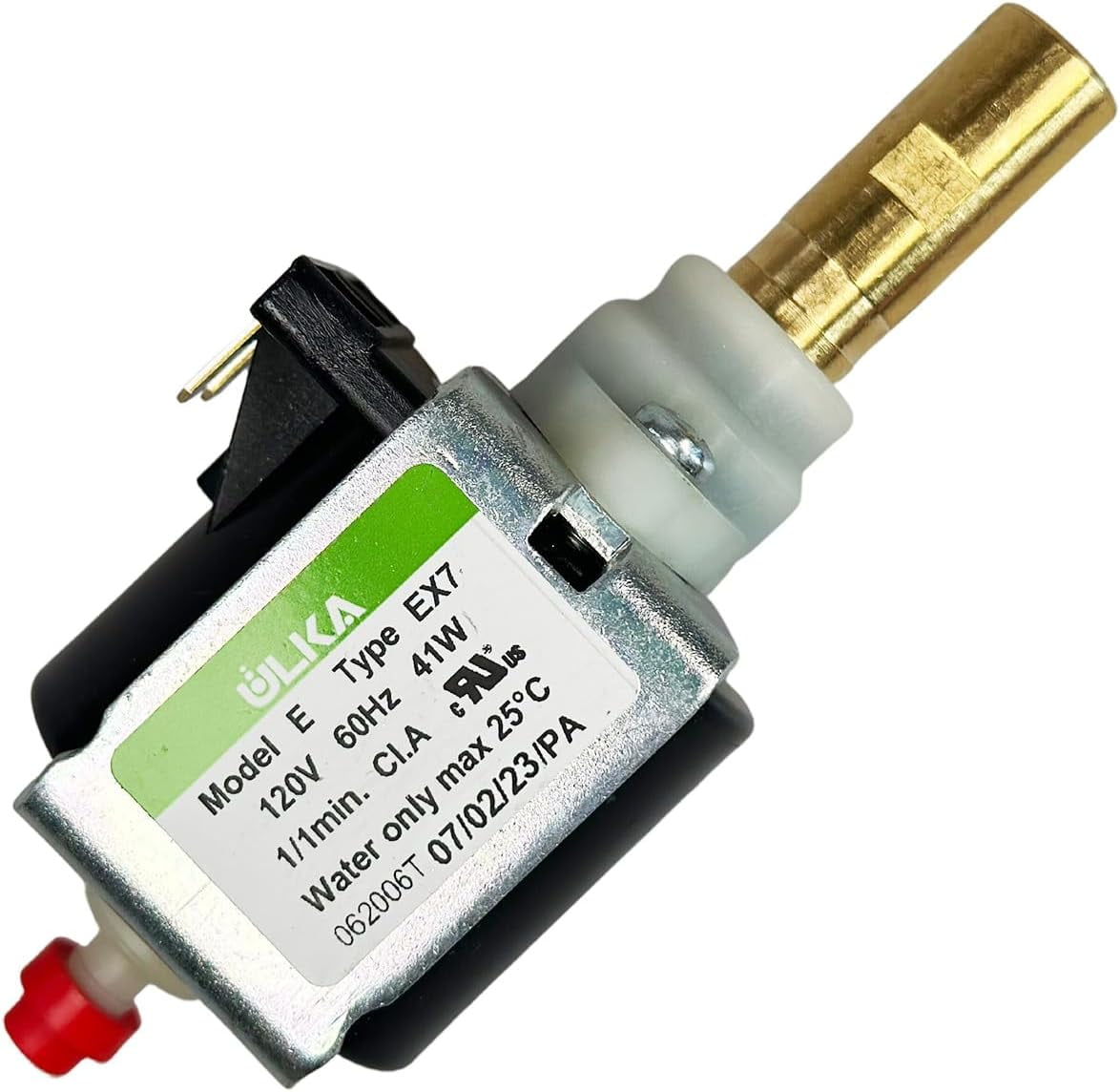 Ulka Vibration Pump EX7 120V, 60Hz, 41W, NSF, Water Pump Compatible with Tuttnauer EZ10 ...