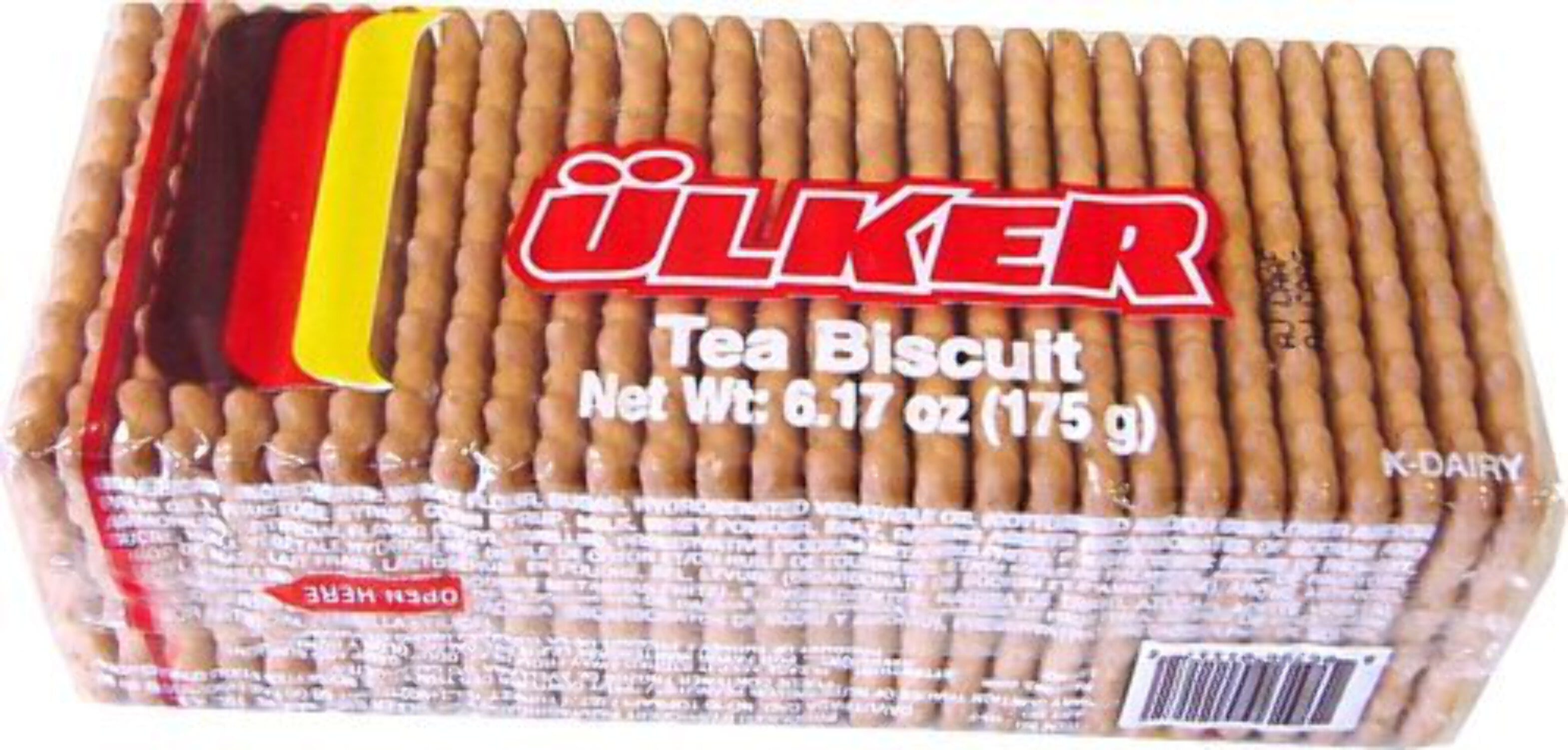 Ulker Tea Biscuits (Petit Beurre) Turkish (175 gram package) Pack of 10 ...