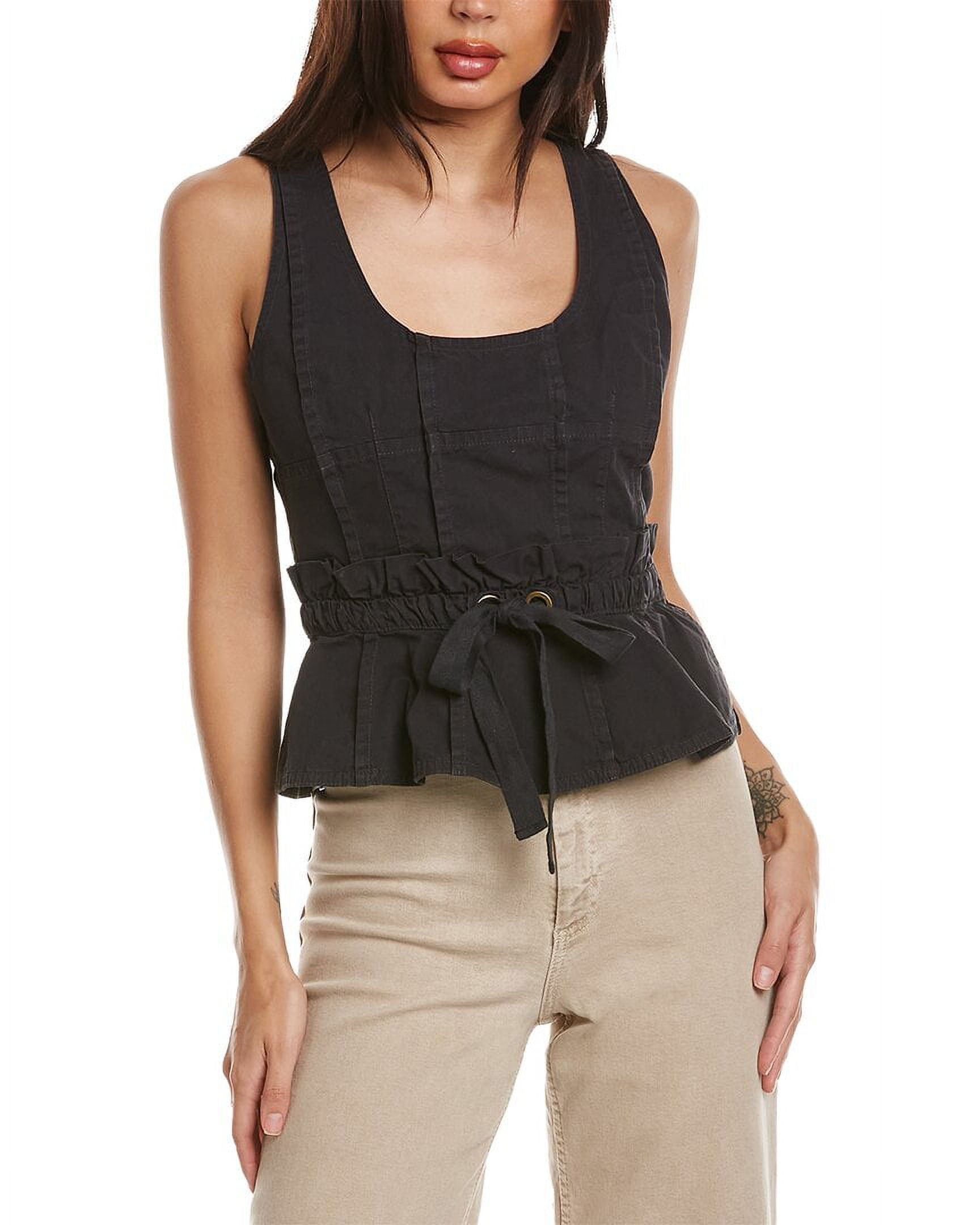Ulla Johnson womens Peplum Top, 4, Black - Walmart.com