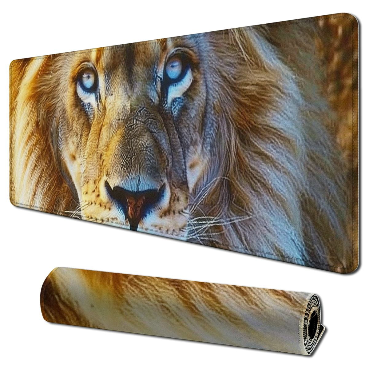 Ullo0ord African Lion Non-Slip Mouse Pads Rubber Desk Mat Easy Clean ...