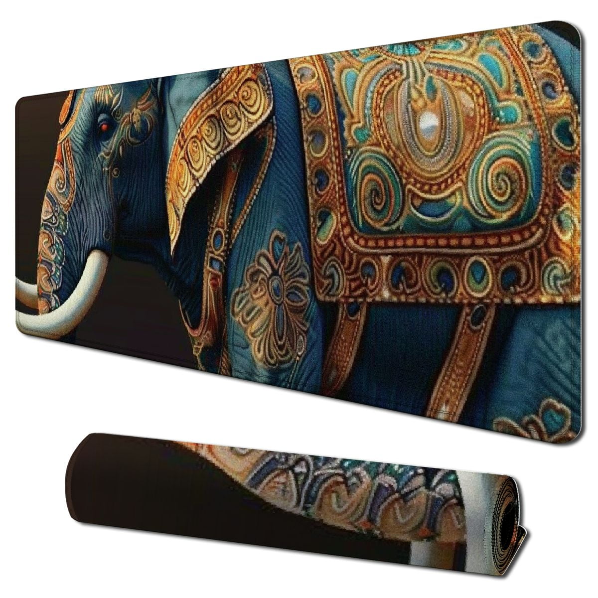 Ullo0ord Beautiful Elephant Prints Large Office Gaming Mouse pad ...
