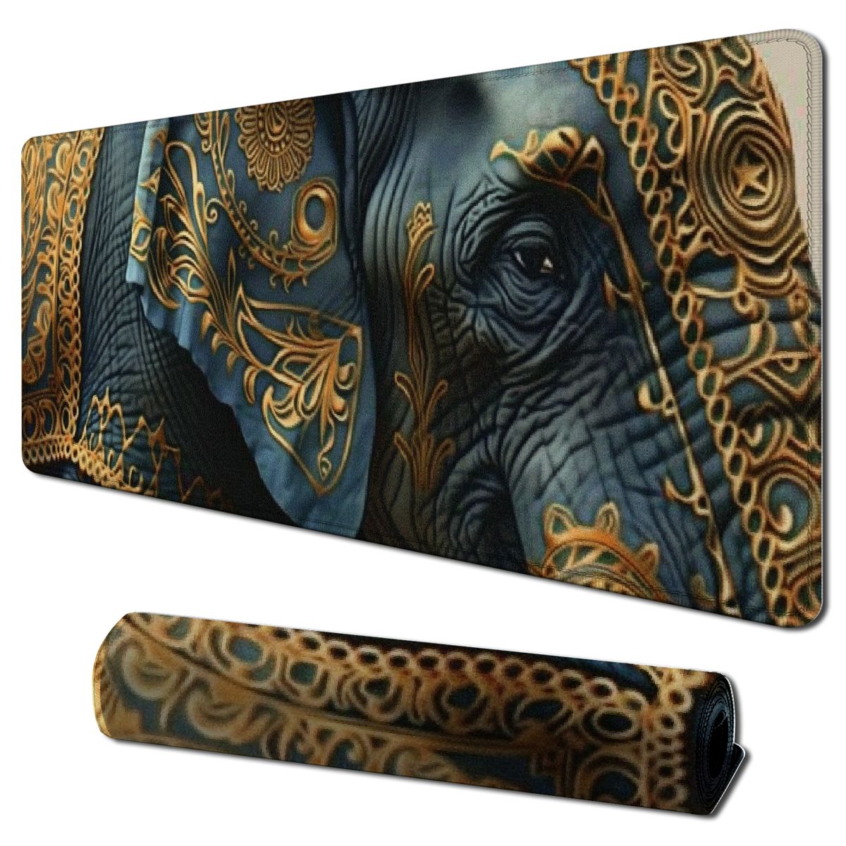 Ullo0ord Beautiful Elephant Prints Large Office Gaming Mouse pad ...