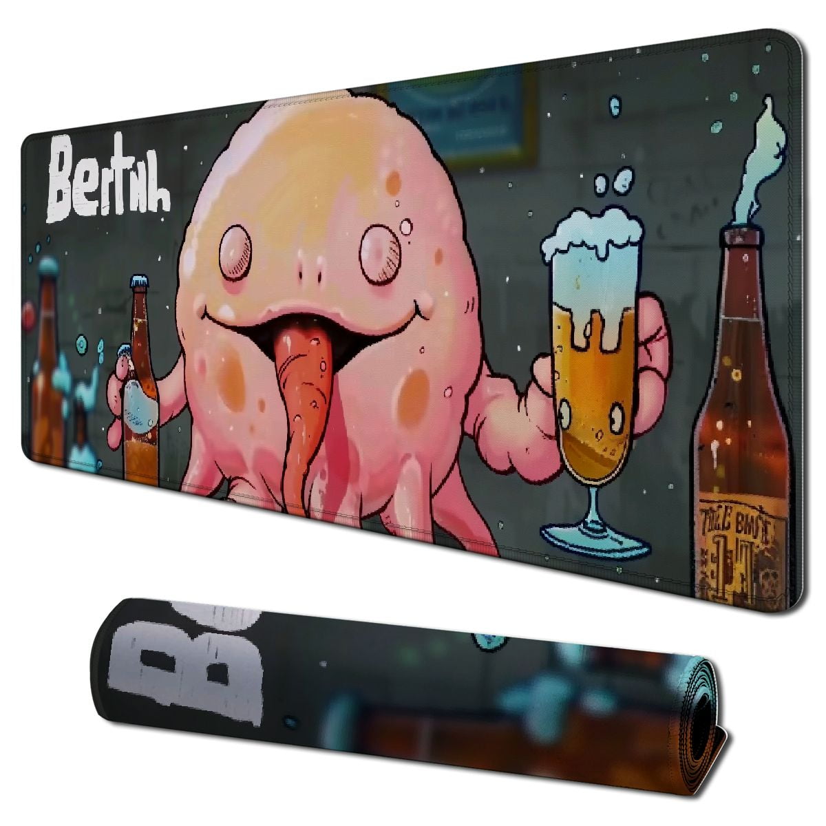 Ullo0ord Blobfish Non-Slip Mouse Pads Rubber Desk Mat Easy Clean Laptop ...