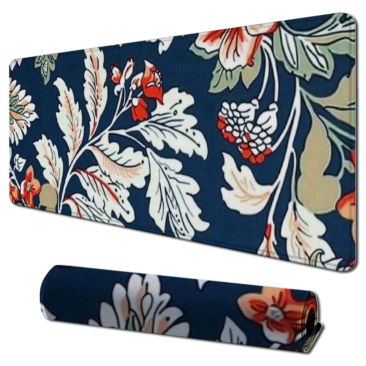 Ullo0ord Bloom Flowers Desk Mat Protector Non-Slip Mouse Pad Waterproof ...