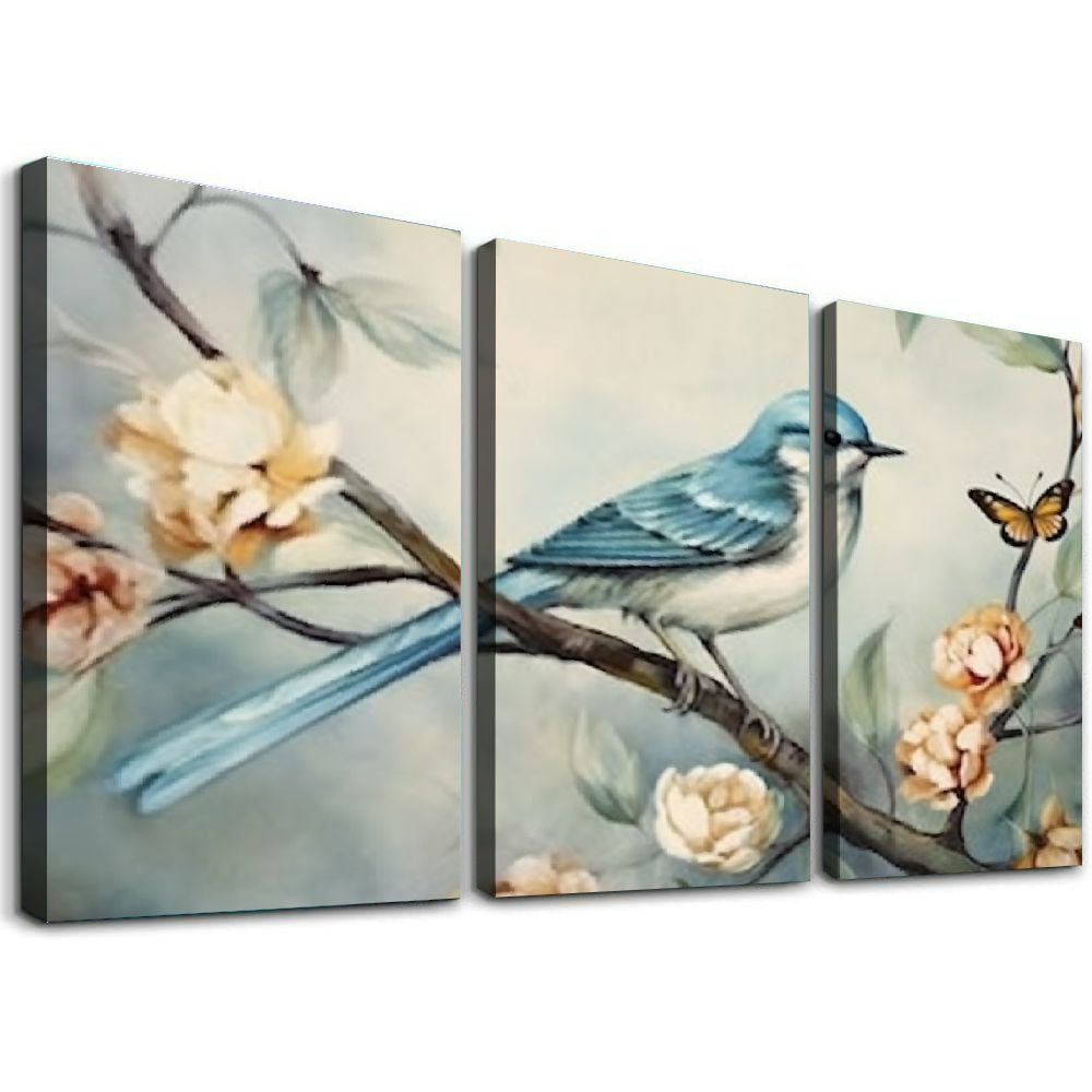 Ullo0ord Blue Bird Wall Decor Bird Pictures Wall Decor Blue Bird ...