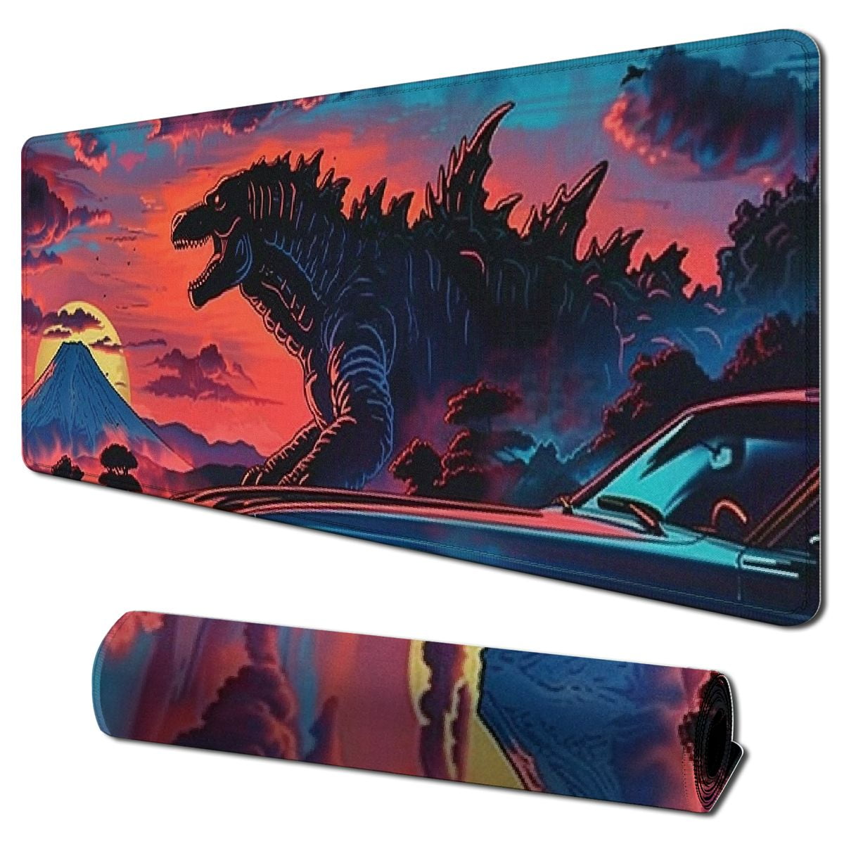 Ullo0ord Car Gaming Mouse Pad Large Mousepad Japanese Monster Anime JDM ...